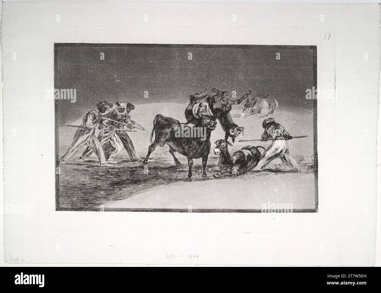 Francisco José de Goya y Lucientes La Tauromáquia: Palene de los Moros ...