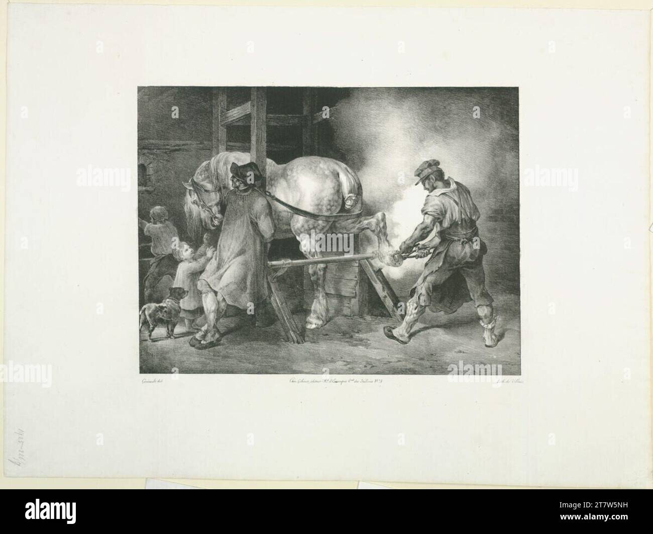 Théodore Géricault Flemish marshal. Lithography 1822 , 1822 Stock Photo ...