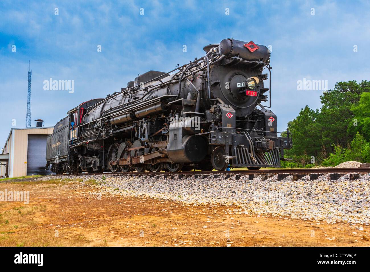 1927 Lima super-power steam engine 610, 2-10-4 wheel configuration ...