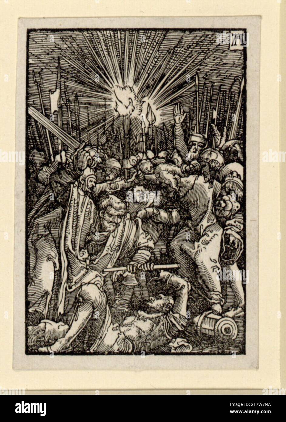Albrecht Altdorfer The capture of Christ. Woodcut around 1513 Stock ...