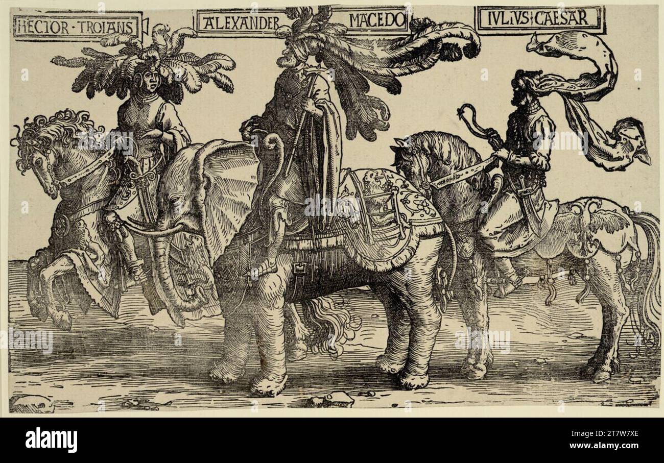 Lucas Hugensz. van Leyden Hector of Troy, Alexander the Great, Julius ...