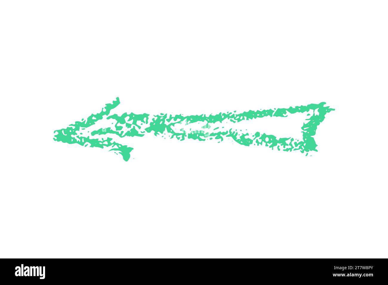 crayon emphasis arrow. Hand drawn green charcoal symbols for hand drawn ...