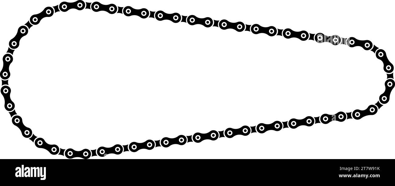 Chain bicycle bike motorcycle element icon black color vector ...