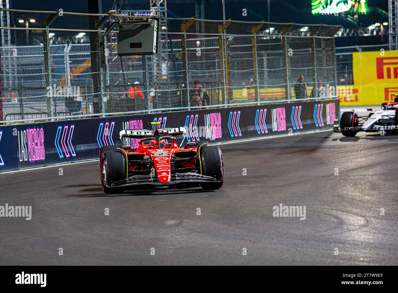 Carlos Sainz (SPA) Ferrari SF-23 during FORMULA 1 HEINEKEN SILVER LAS VEGAS GRAND PRIX 2023 ...