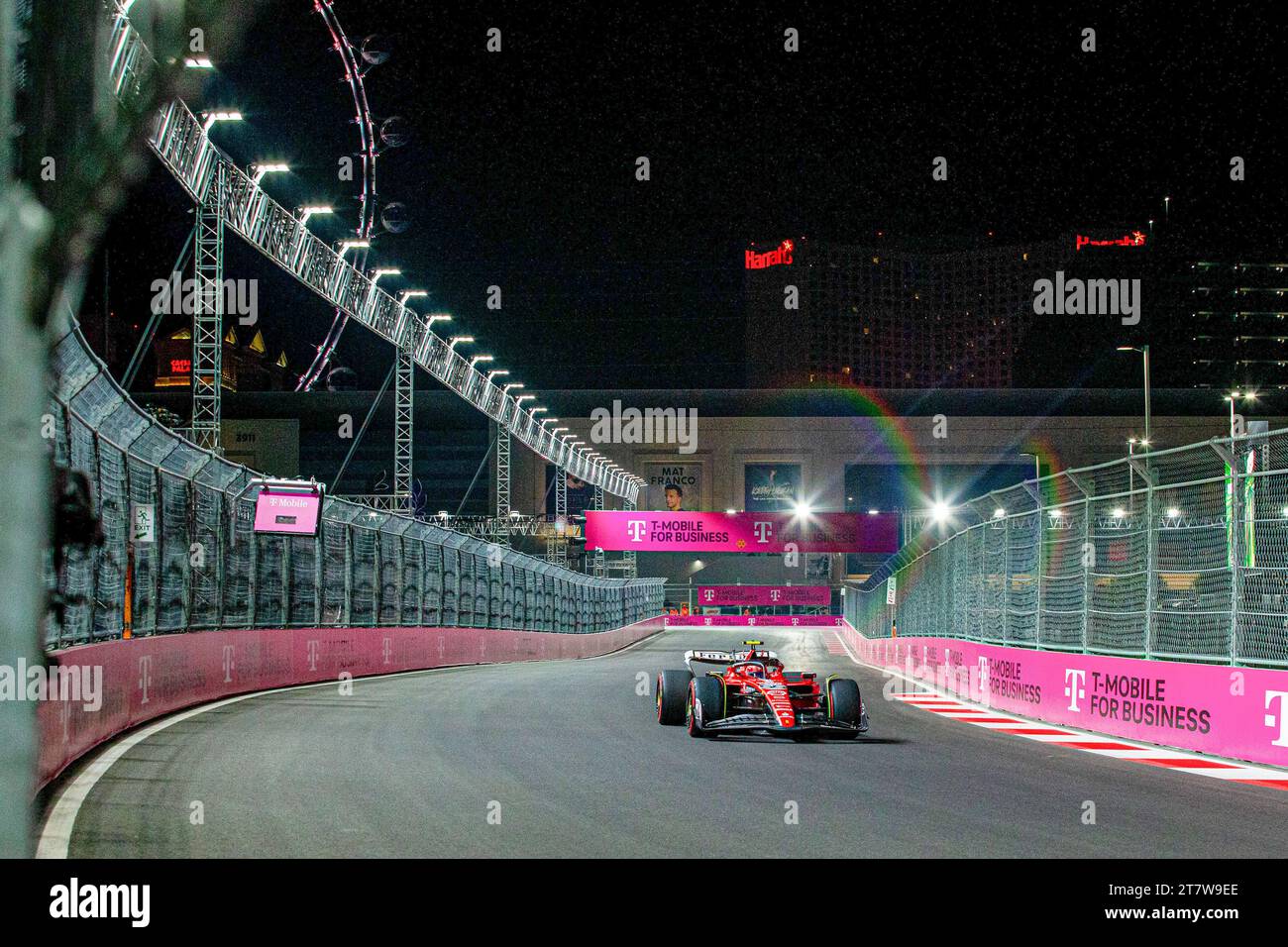 Carlos Sainz (SPA) Ferrari SF-23 during FORMULA 1 HEINEKEN SILVER LAS VEGAS GRAND PRIX 2023 ...