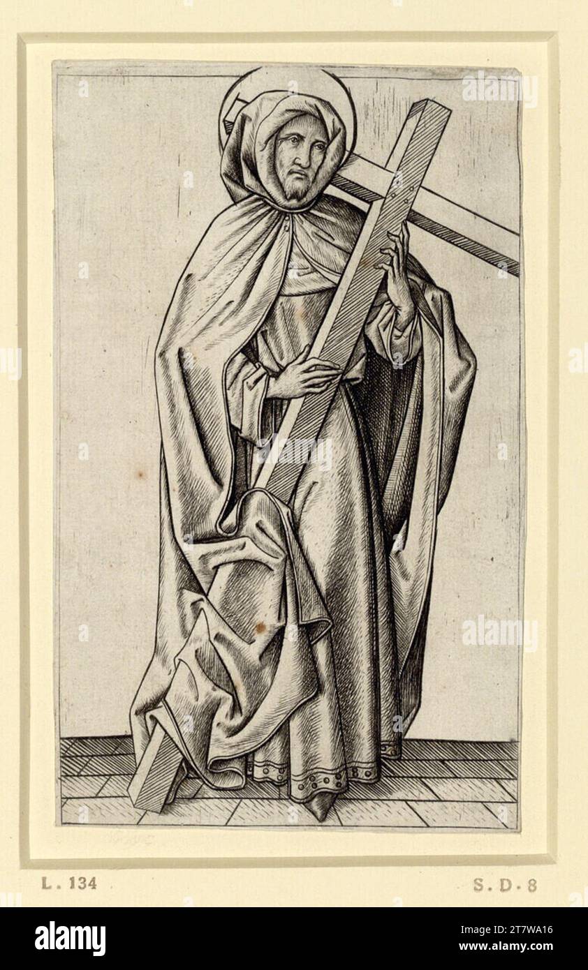 Meister E.S. Simon. Copper engraving print zweites Drittel des 15 ...