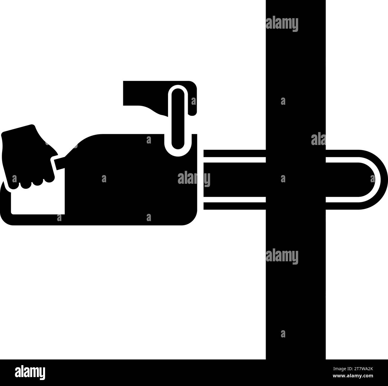 Worker cutting wood board Stock Vector Images - Alamy