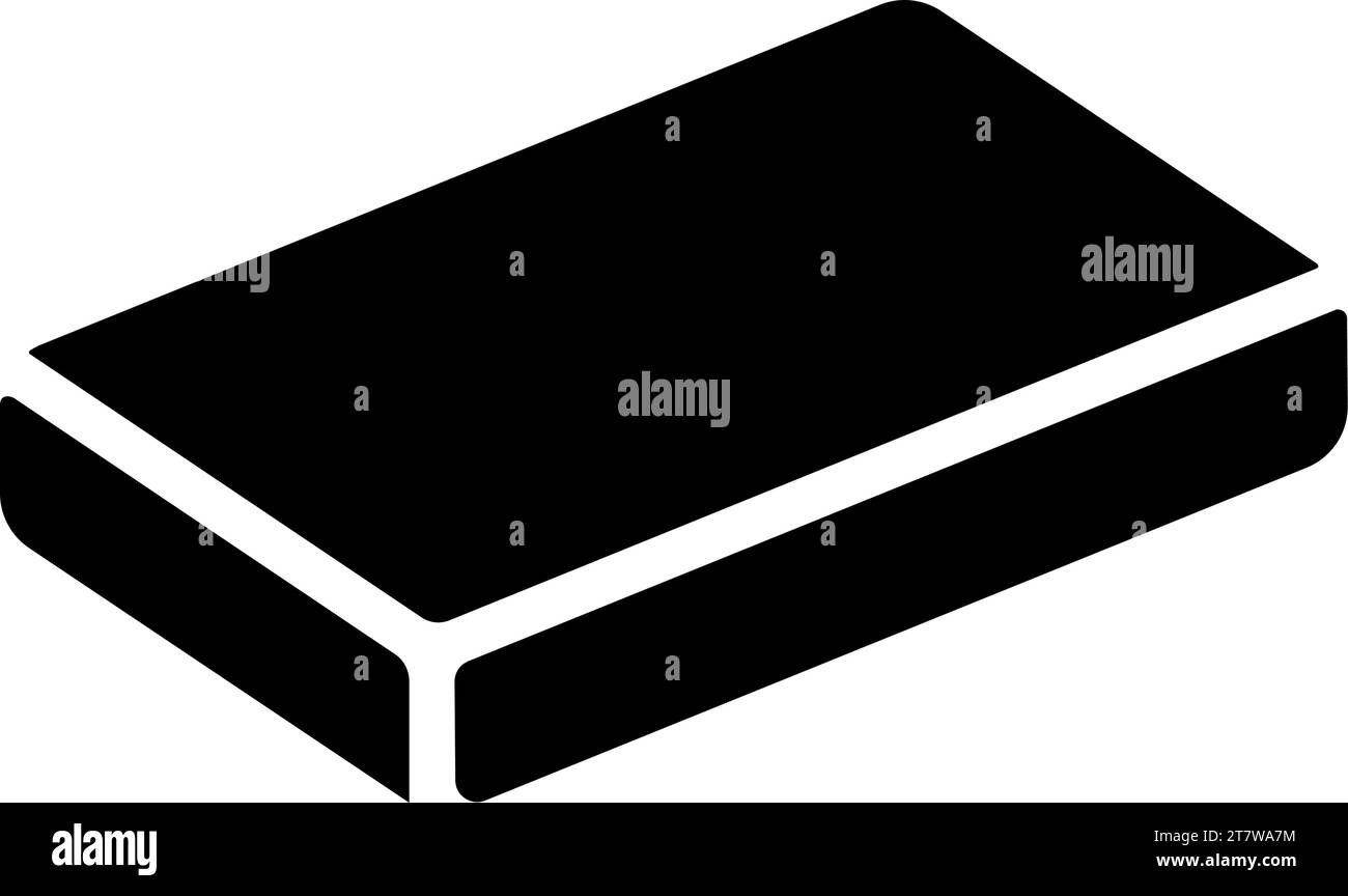 Bag of cement paper sack package component powder icon black color ...