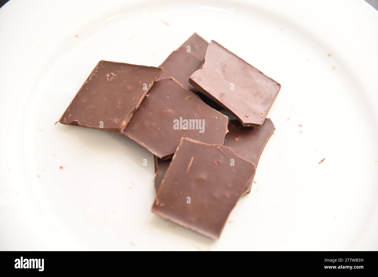 Slabs of chocolates Stock Photo - Alamy