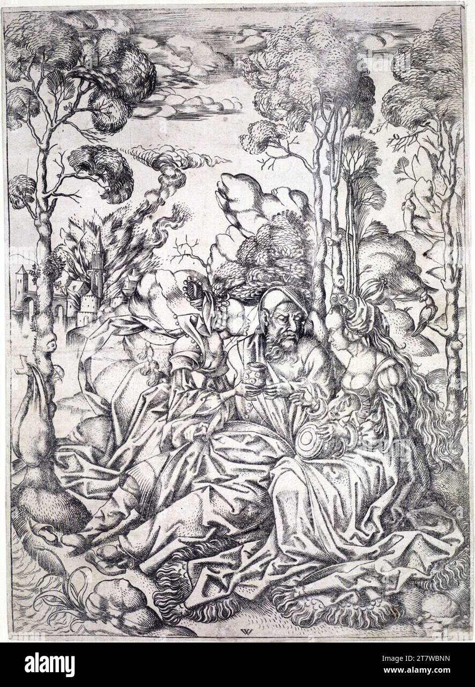 Meister PW von Köln (Meister PPW) (Meister PPW) Loth and his daughters ...