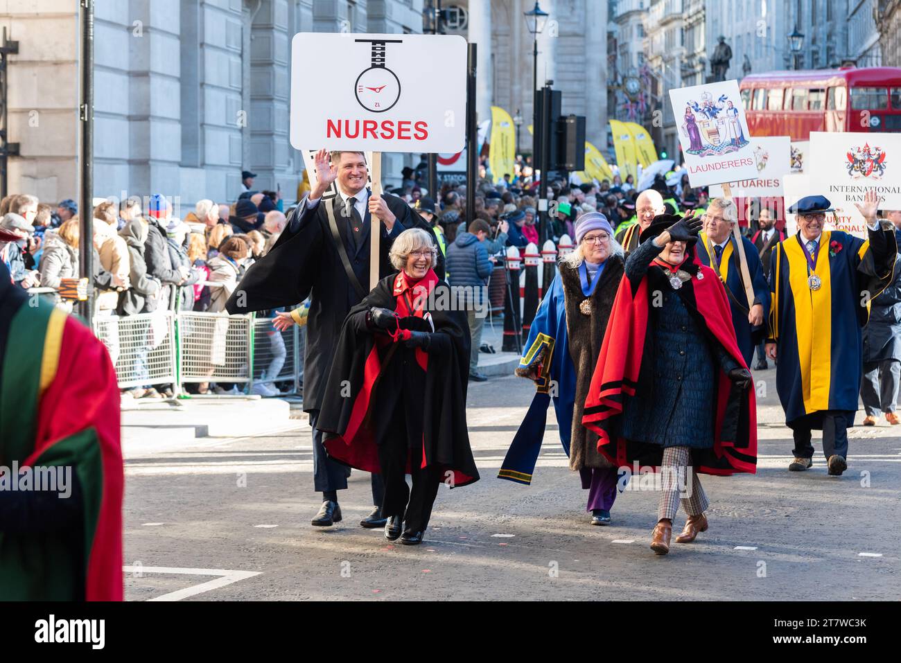 Modern Livery Companies at the Lord Mayor's Show procession 2023 in ...