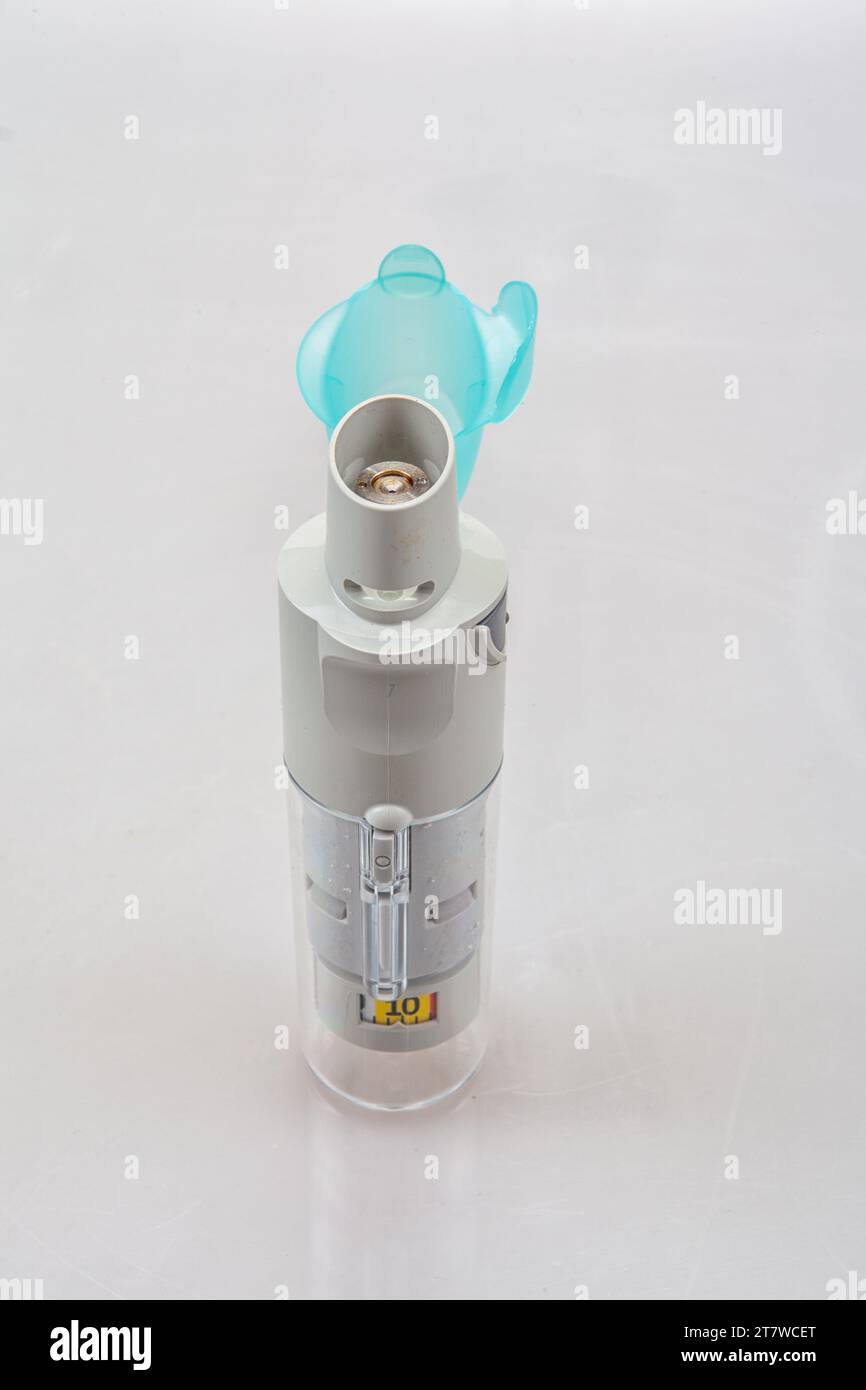 Reusable inhaler with replaceable cartridge and opened cap Stock Photo ...