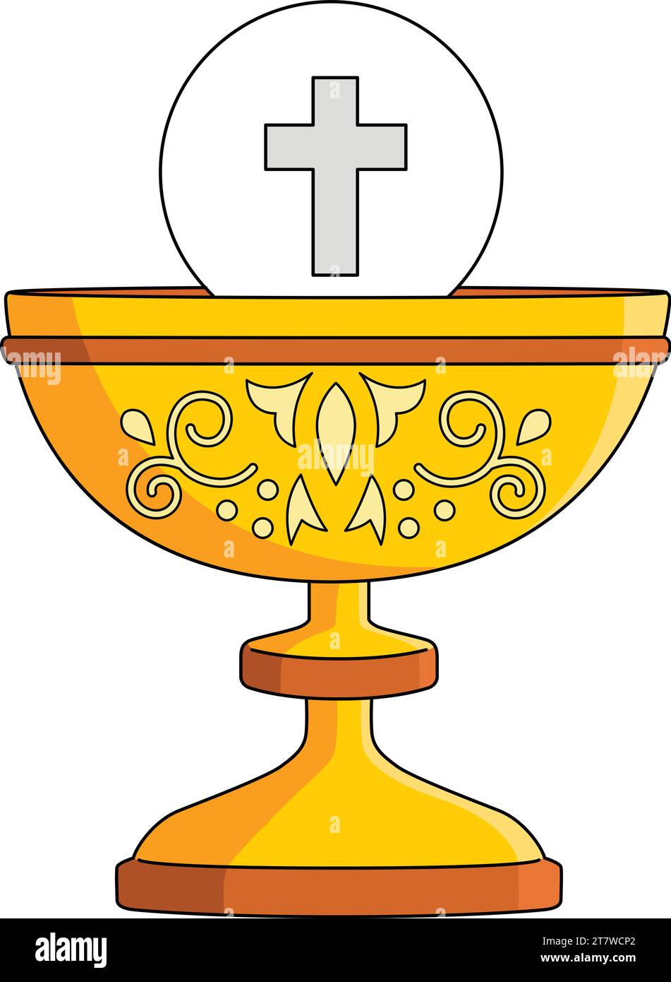 Chalice Cartoon Colored Clipart Illustration Stock Vector Image & Art ...