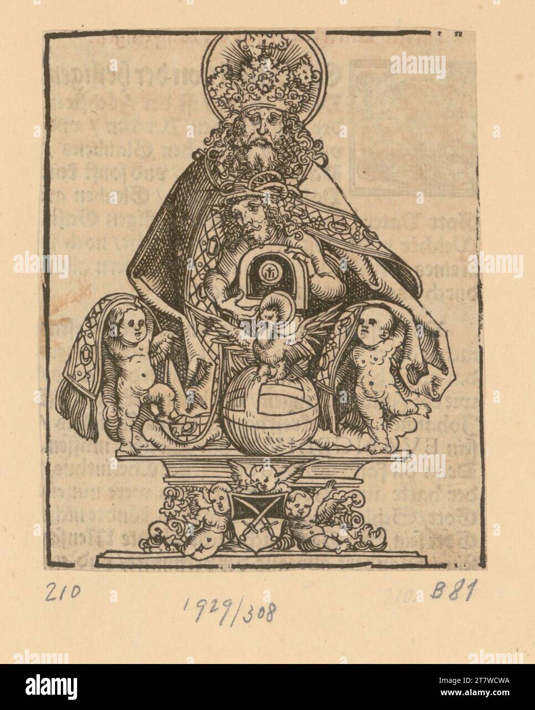 Lucas Cranach d. Ä. The Holy Trinity. Woodcut Stock Photo - Alamy