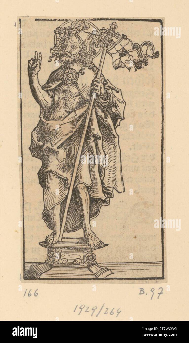 Lucas Cranach d. Ä. The risen Christ. Woodcut Stock Photo - Alamy