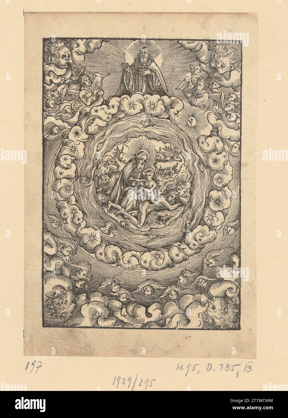 Lucas Cranach d. Ä. The creation. Woodcut Stock Photo - Alamy
