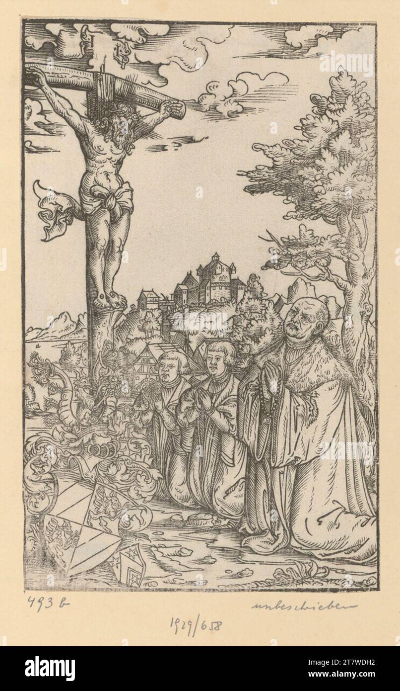 Jesus crucified woodcut hi-res stock photography and images - Alamy