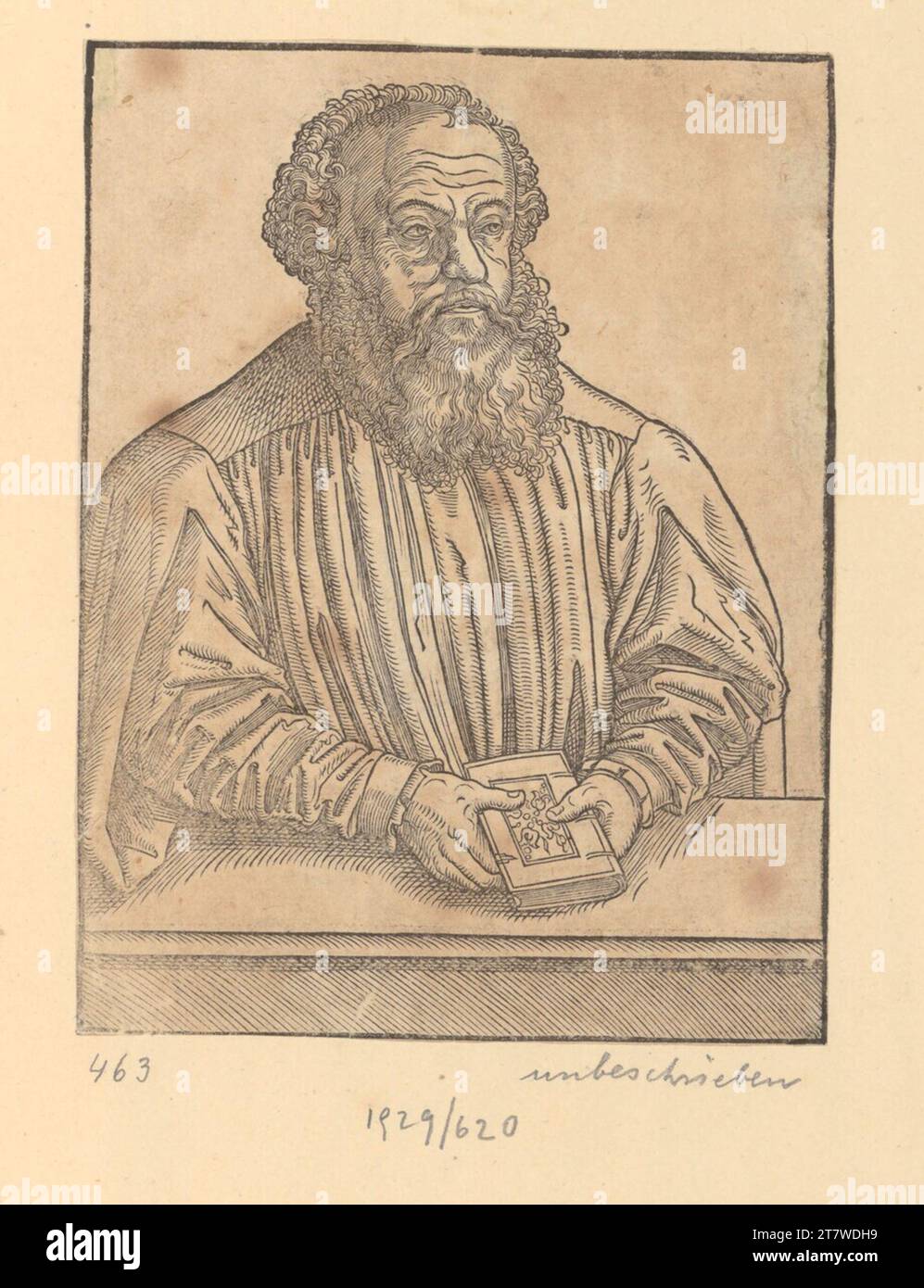 Lucas Cranach d. J. Portrait of Johann Forster. Woodcut Stock Photo - Alamy