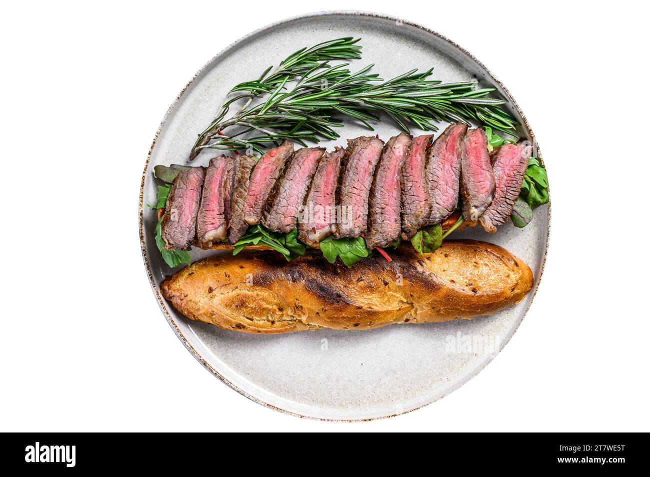 Rib eye sandwich Cut Out Stock Images & Pictures - Alamy