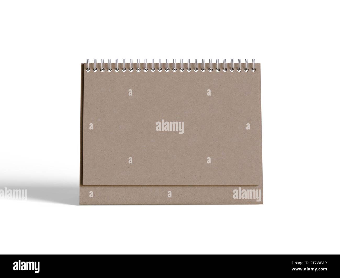 Desk calender white background and solid color for calender realistic ...