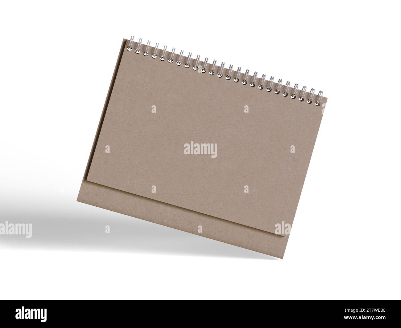 Desk calender white background and solid color for calender realistic ...