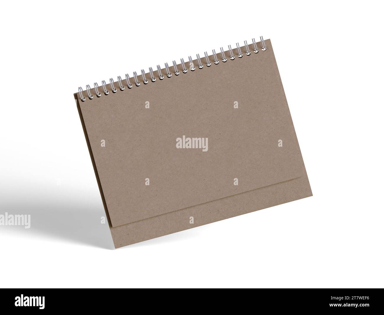 Desk calender white background and solid color for calender realistic ...