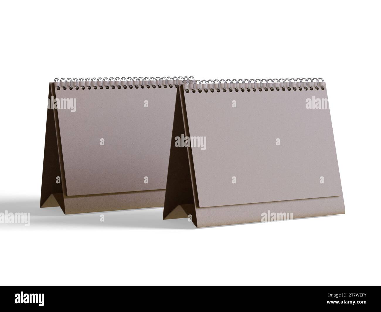 Desk calender white background and solid color for calender realistic ...