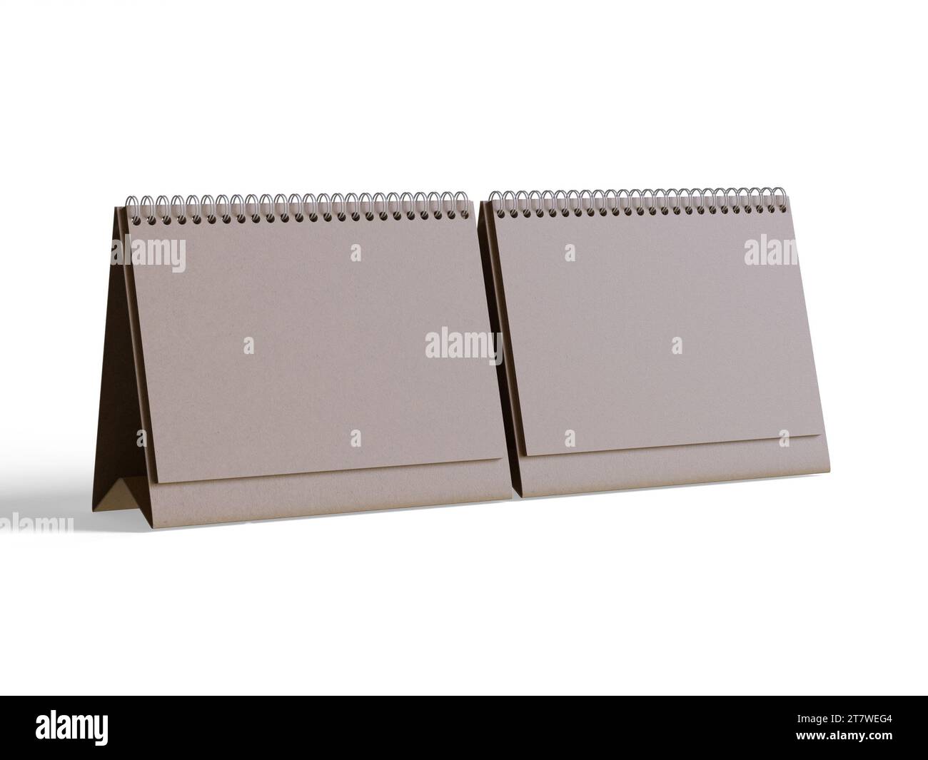 Desk calender white background and solid color for calender realistic ...