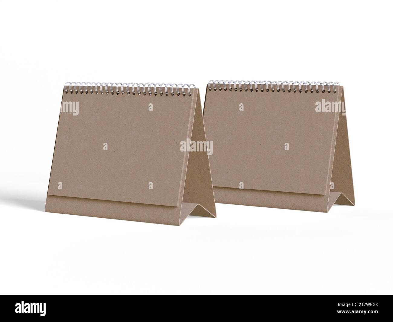 Desk calender white background and solid color for calender realistic ...