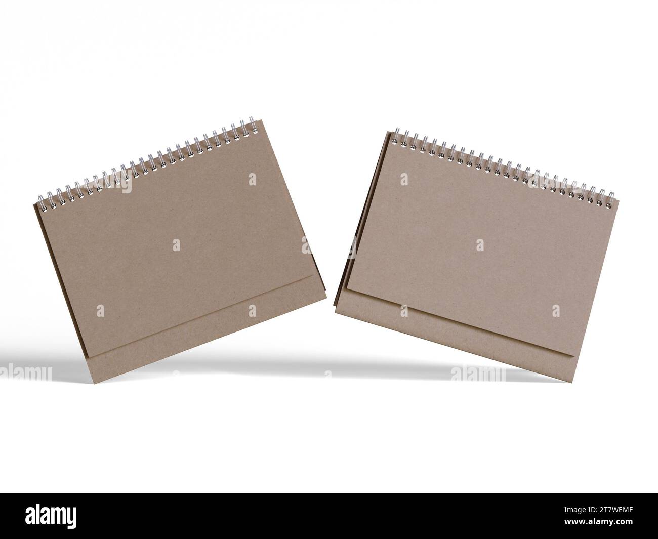 Desk calender white background and solid color for calender realistic ...