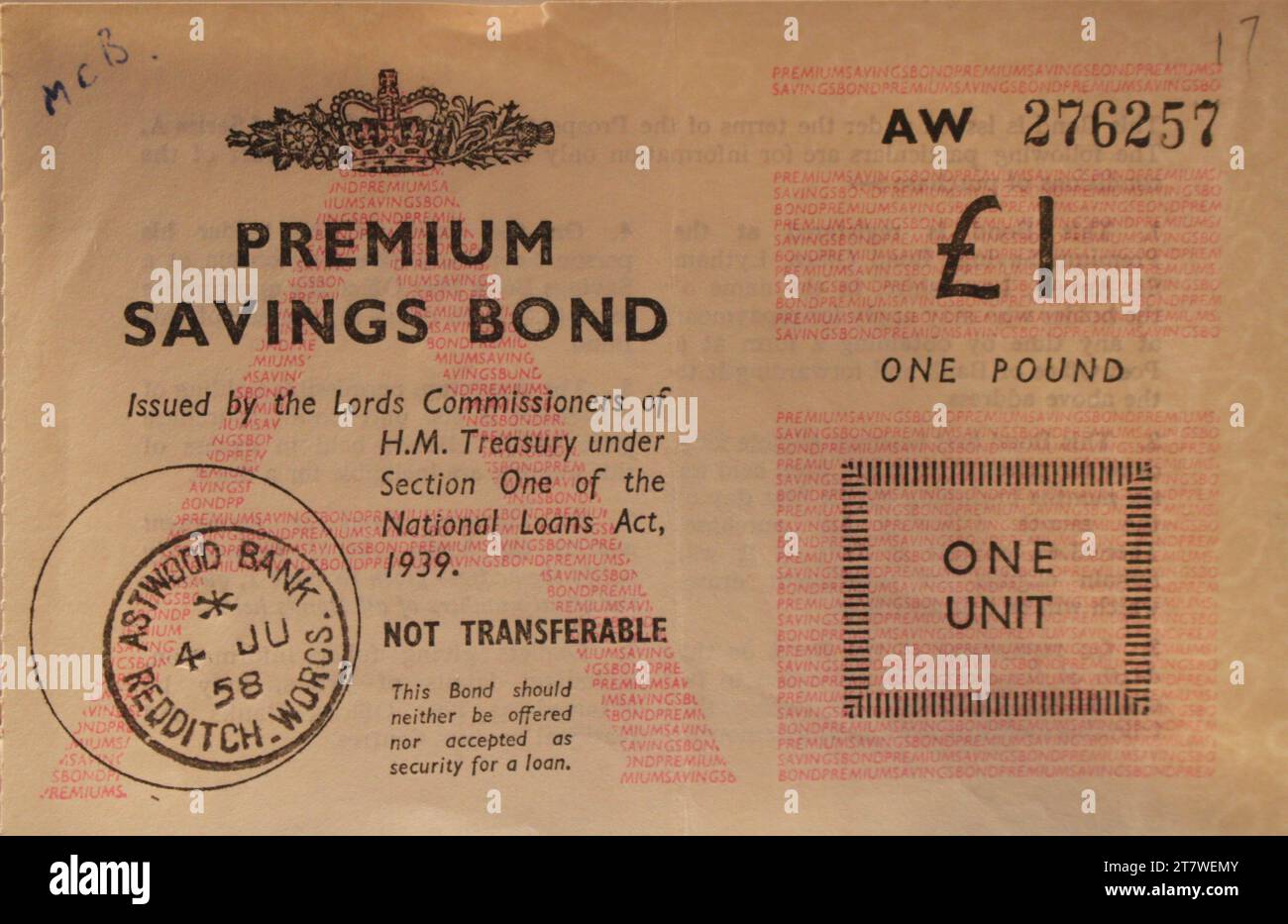 Vintage Premium Savings Bond Stock Photo - Alamy Vintage Premium Savings Bond Stock Photo - Alamy