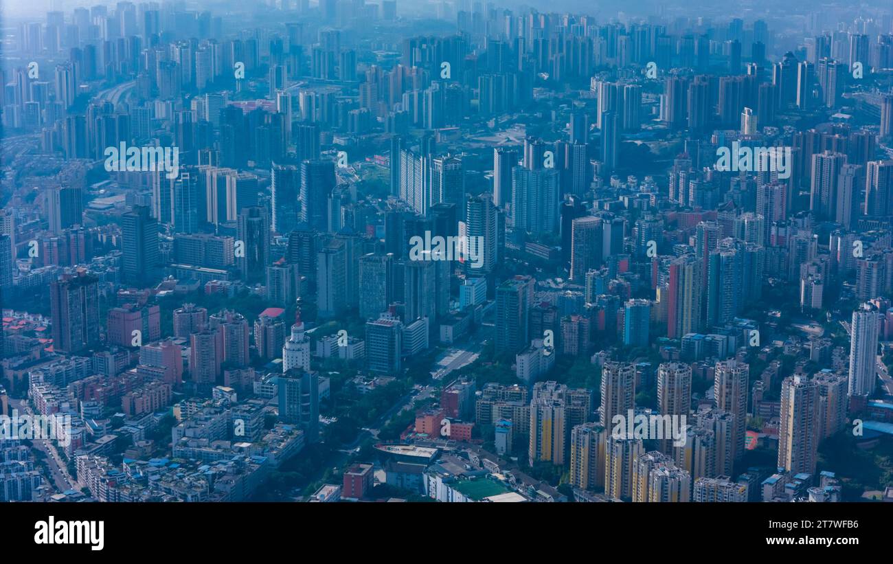 CHONGQING, CHINA - NOVEMBER 17, 2023 - High-rise buildings are seen in ...