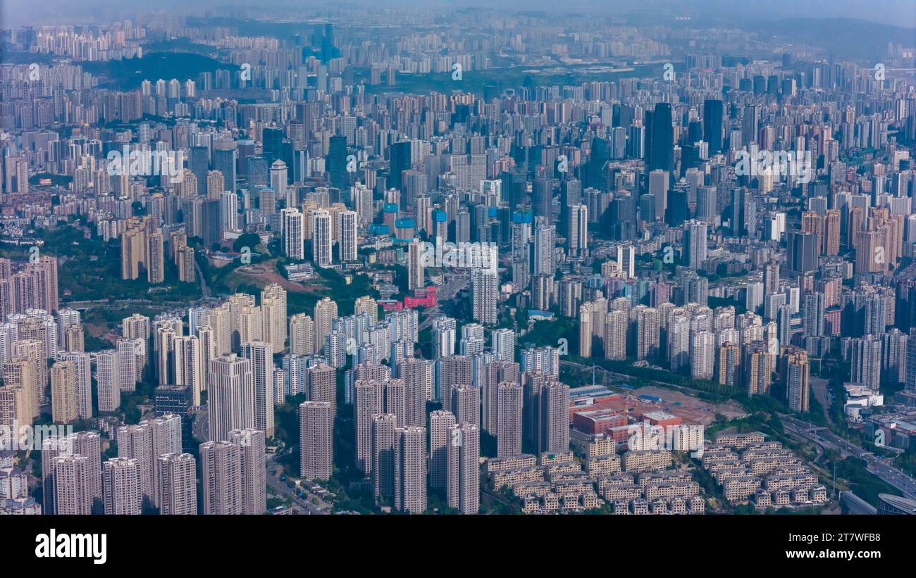 CHONGQING, CHINA - NOVEMBER 17, 2023 - High-rise buildings are seen in ...