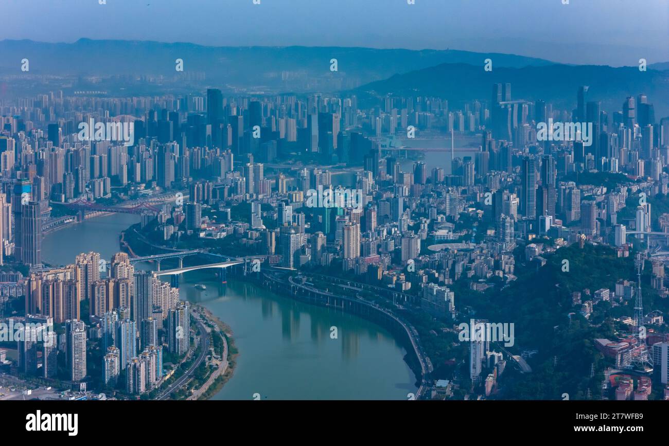 CHONGQING, CHINA - NOVEMBER 17, 2023 - High-rise buildings are seen in ...