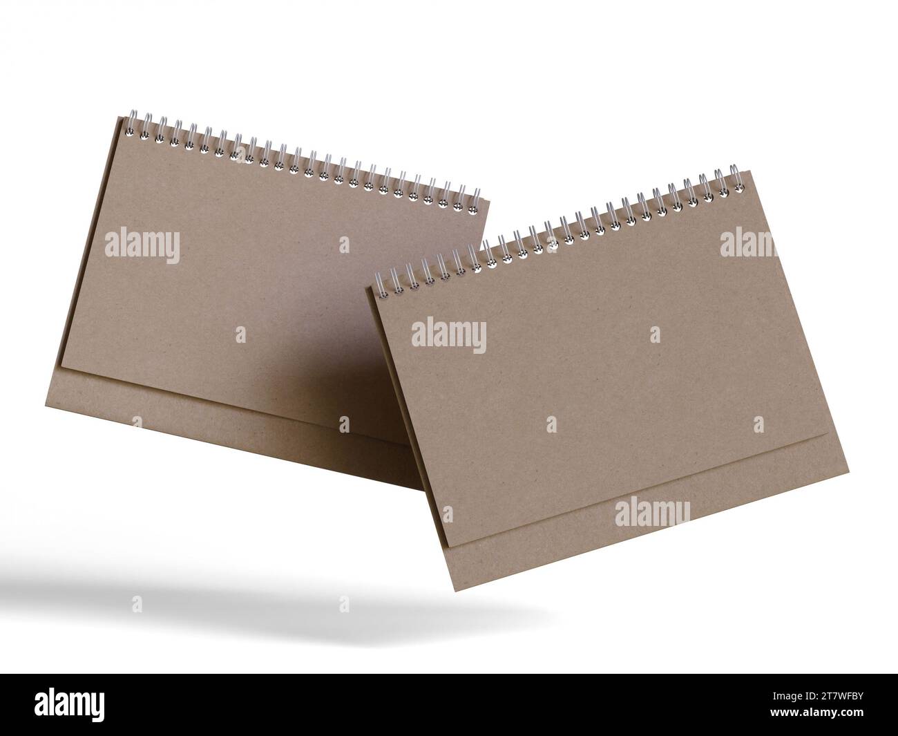 Desk calender white background and solid color for calender realistic ...