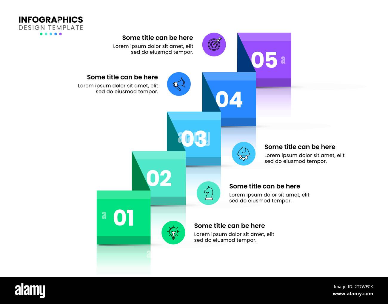 Vector origami flow chart infographic hi-res stock photography and ...
