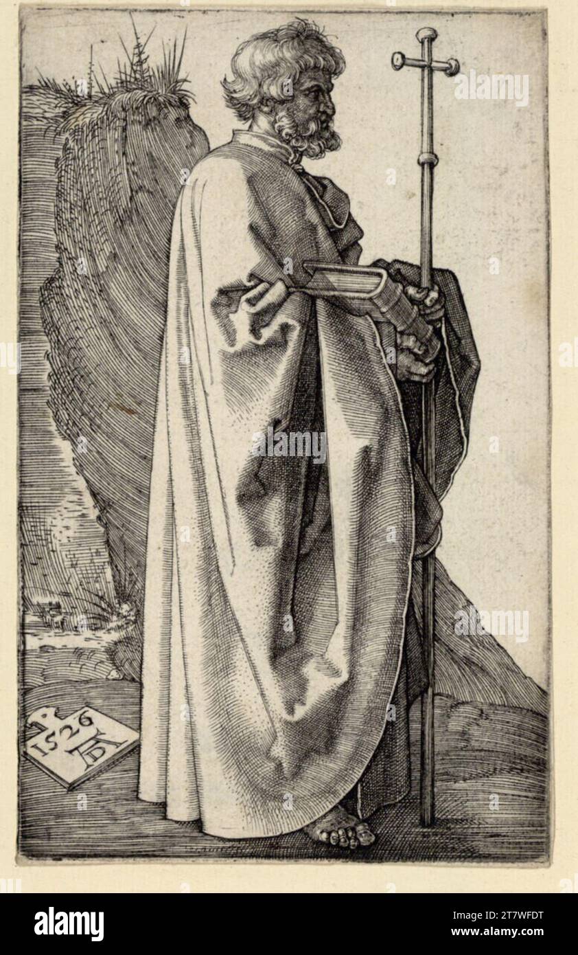 Albrecht Dürer The apostle Philippus. Copper engraving; Blatt is ...