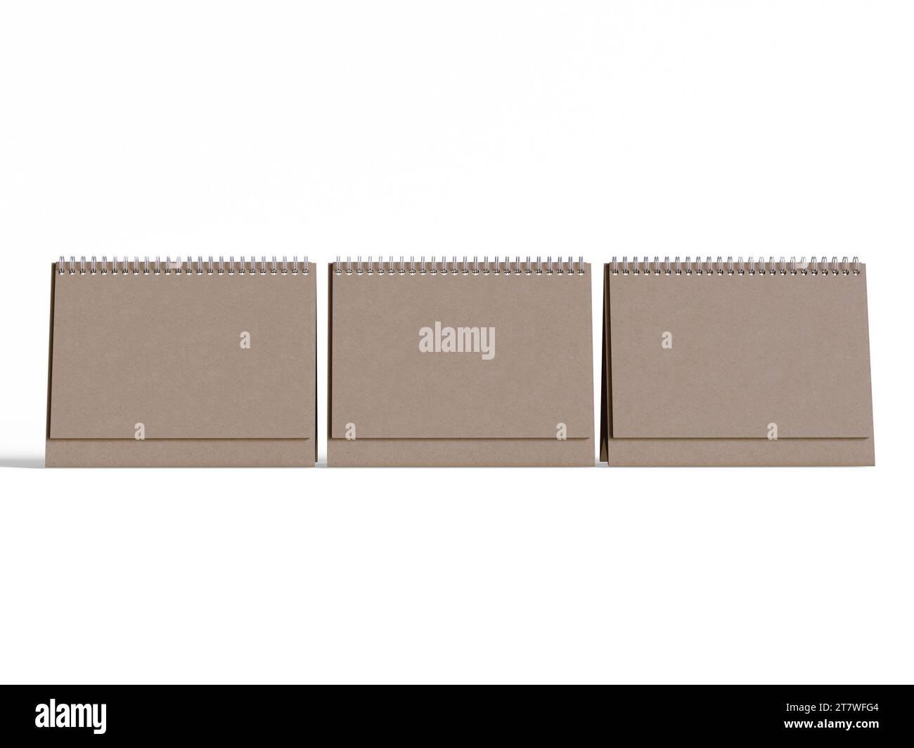 Desk calender white background and solid color for calender realistic ...