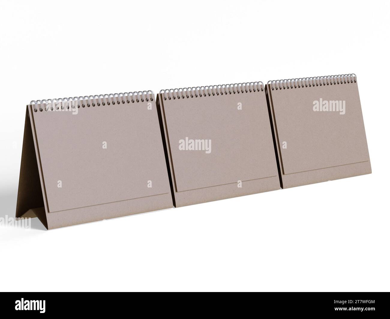 Desk calender white background and solid color for calender realistic ...