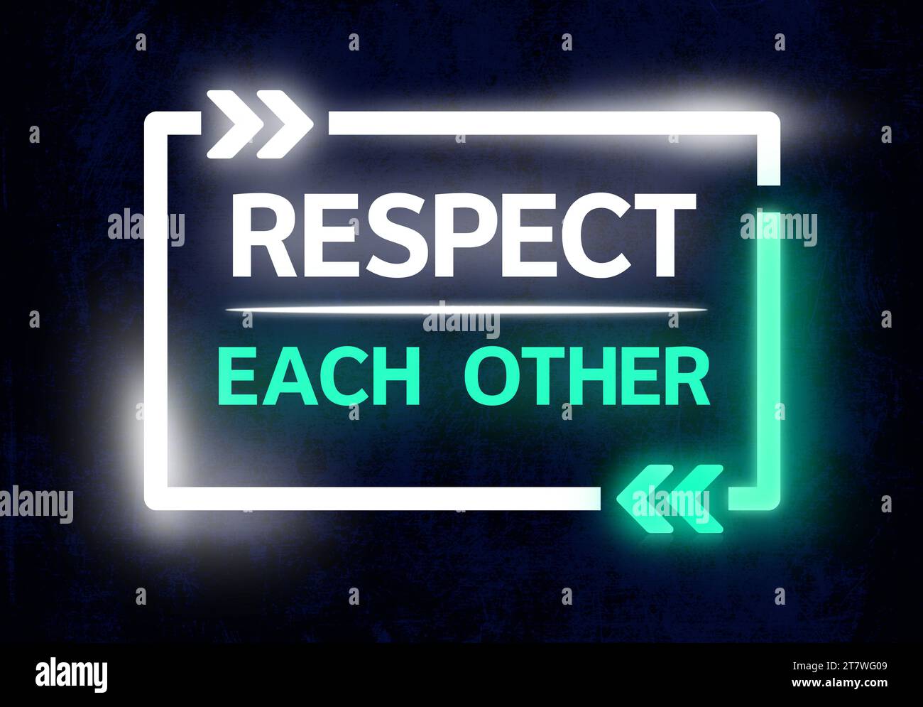 Respect each other. Motivational Concept Stock Photo - Alamy