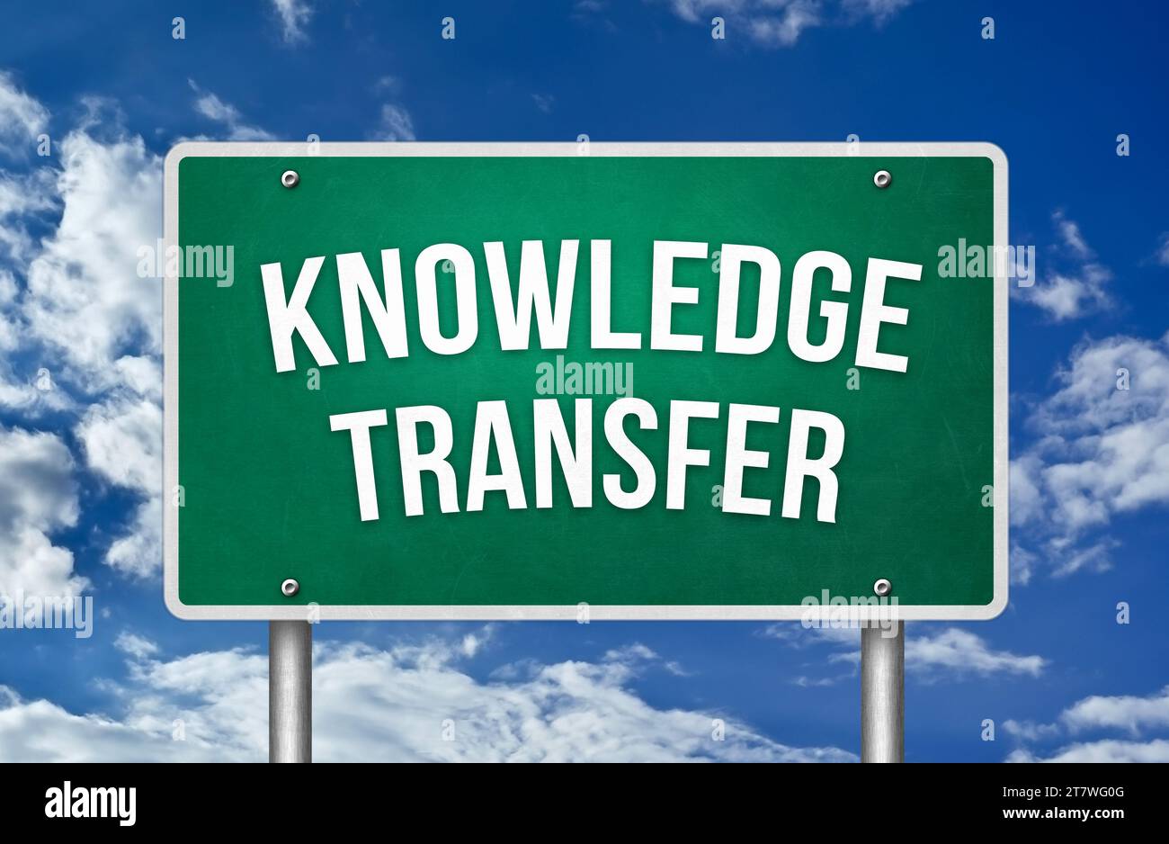 Knowledge Transfer - Road sign concept Stock Photo - Alamy