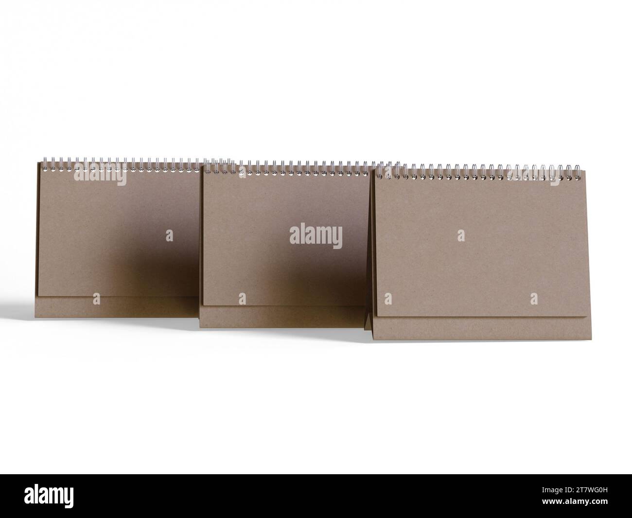 Desk calender white background and solid color for calender realistic ...