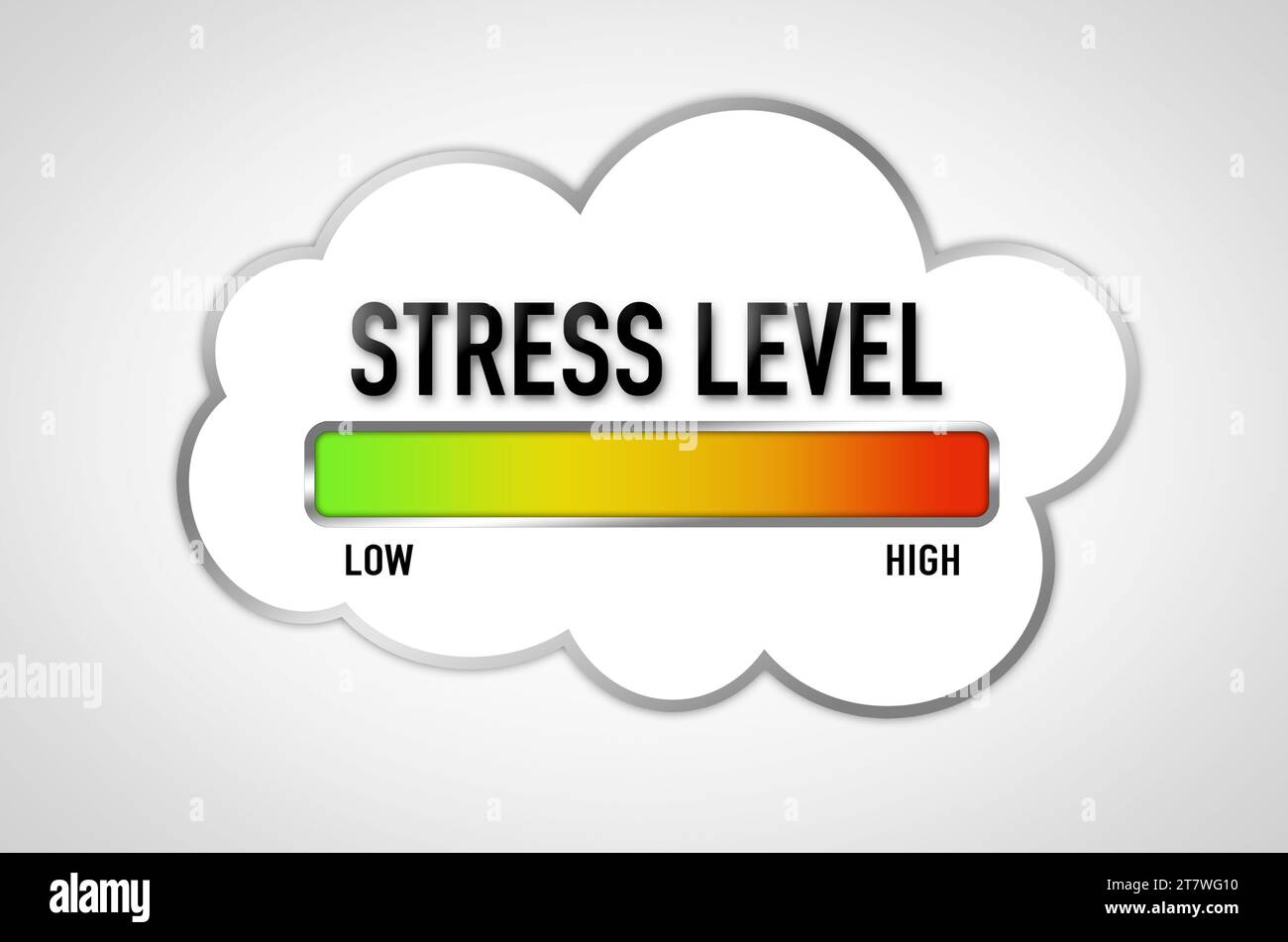 Stress Level - progress bar Stock Photo - Alamy