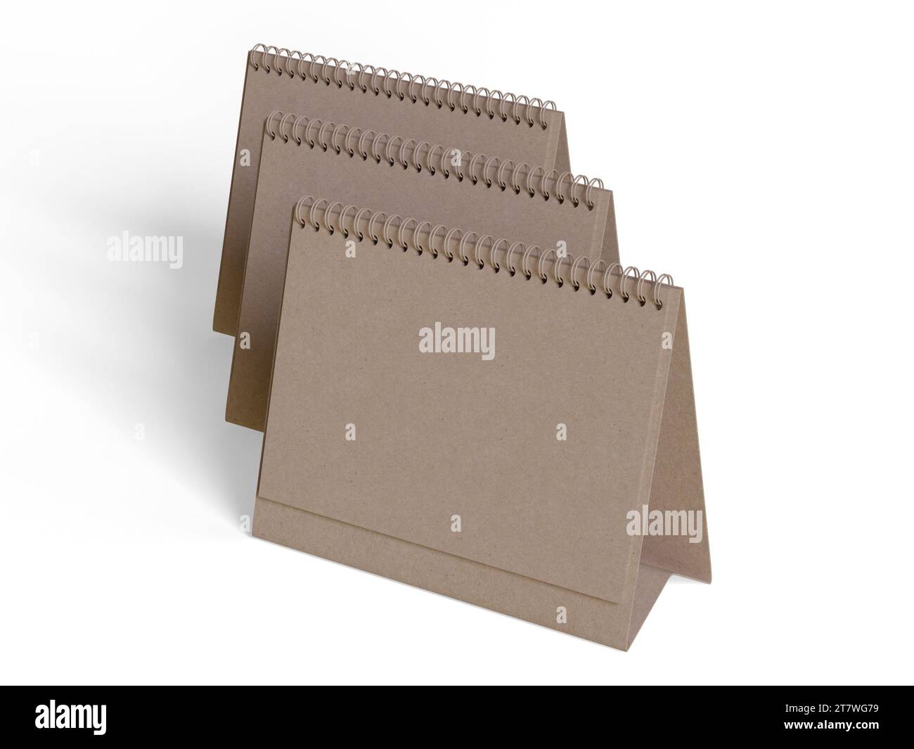 Desk calender white background and solid color for calender realistic ...