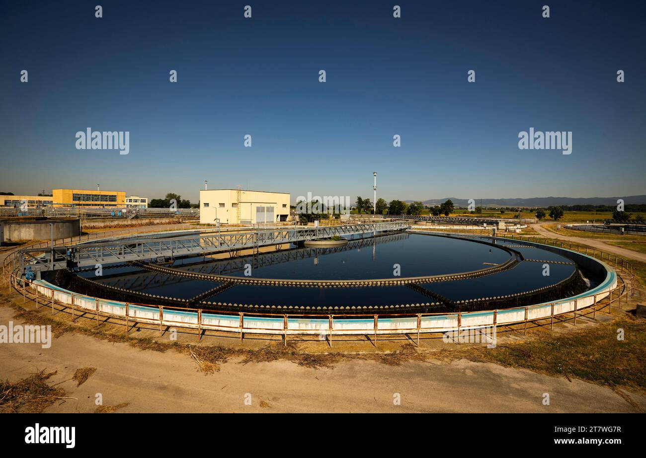Wastewater treatment facility - Sewage Treatment. Also called municipal ...