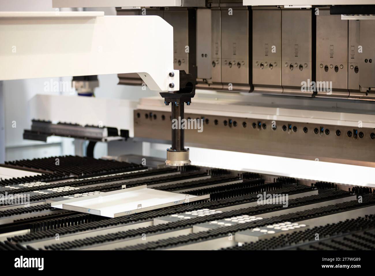 Metal bending machine Stock Photo - Alamy