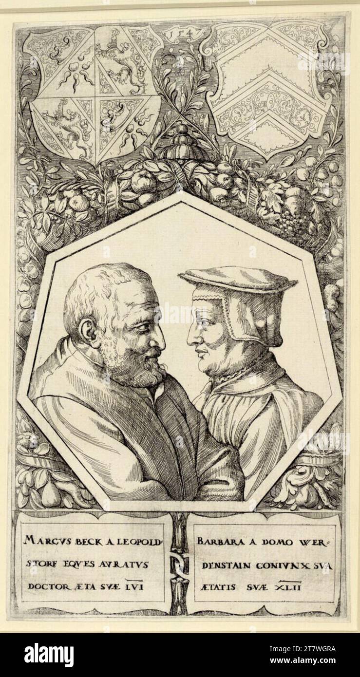 Augustin Hirschvogel Double portraits of Dr. Marcus Beck von ...