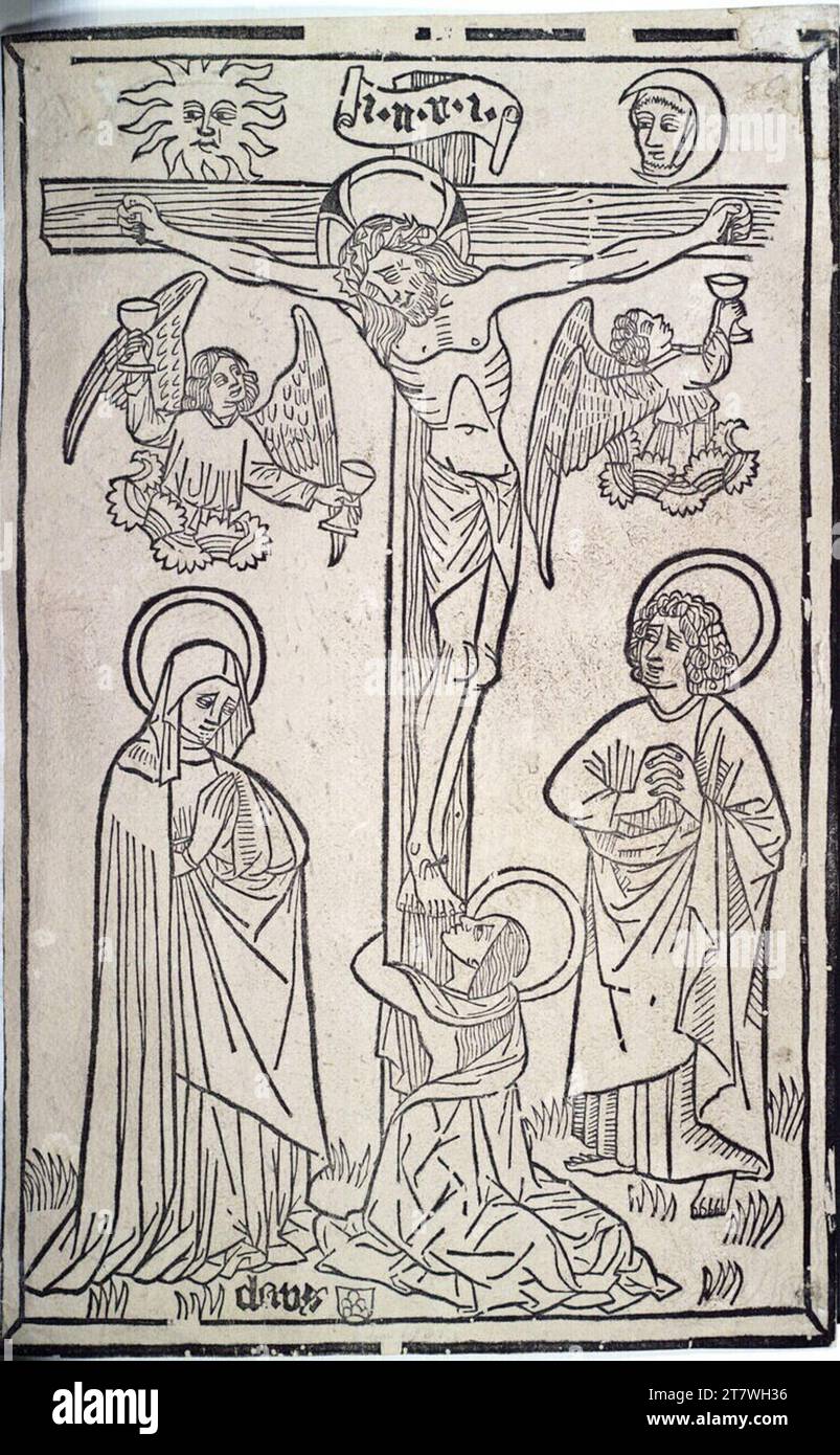 Anonym Crucifixion of Christ. Woodcut Stock Photo - Alamy