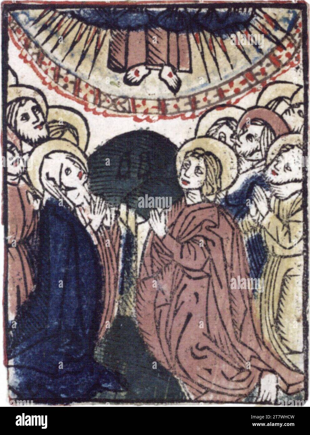 Ascension of christ woodcut hi-res stock photography and images - Alamy