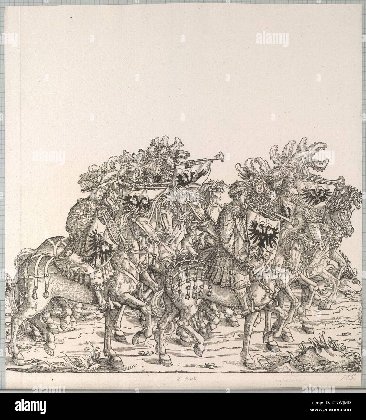 Leonhard Beck Triumphal procession of Emperor Maximilians I.: Reichs ...